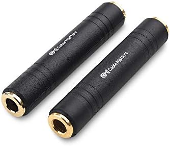 Amazon.com: Cable Matters 2-Pack 1/4 Coupler TRS Extension Adapter (1/4 ...