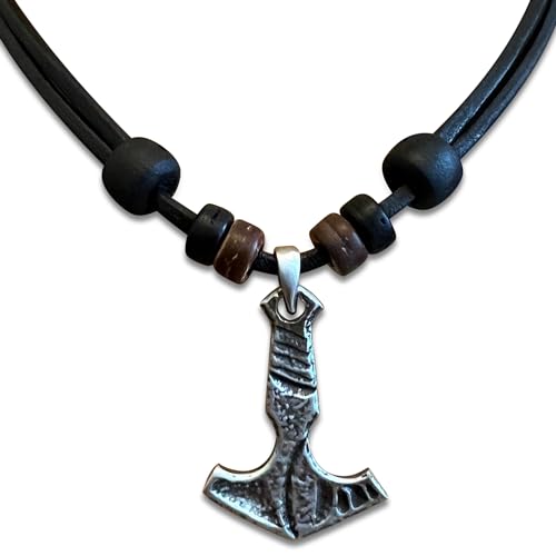 HANA LIMA Lederkette Herrenkette Damenkette Lederhalskette Surferkette ...