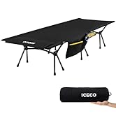 Amazon.com : ICECO Adjustable Camping Chairs for Adults, Foldable High ...