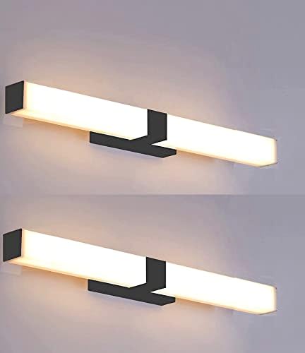 Groeien (Pack of 2 18 inch 18W Rectangular LED Mirror Bathroom Picture ...