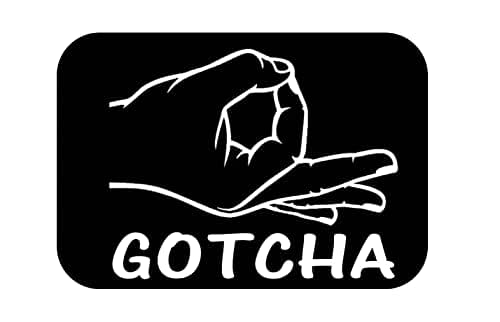 Amazon.com: ThatLilCabin - gotcha hand circle game 6" vinyl sticker ...