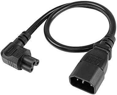 YAODHAOD C14 to C5 Left Angle Cable 1.8 FT,Mickey Power Cable 10A 125V ...