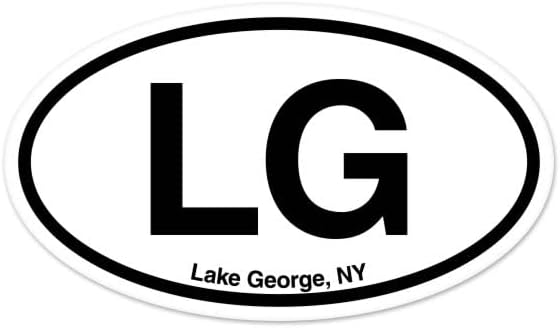 Amazon.com: LG Lake George NY New York Oval Vinyl Car Bumper Window ...