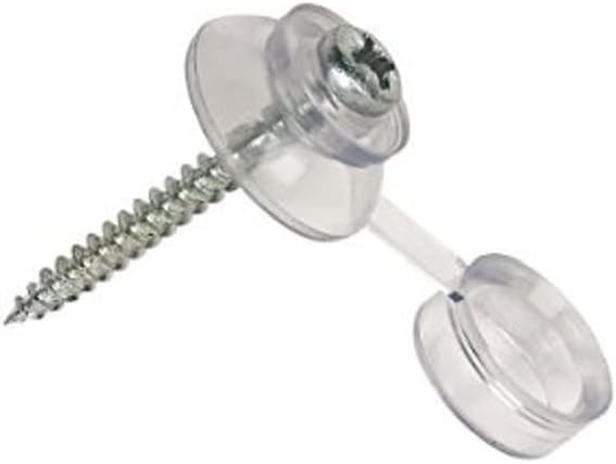 Merriway BH02183 (10 Pcs) BZP Roofing Screw with Clear Waterproof ...