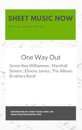 One Way Out (English Edition) eBook : Williamson, Sonny Boy, Sehorn ...