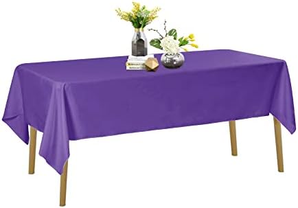 Amazon.com: 60x120 Purple Tablecloth - Stain and Wrinkle Resistant ...