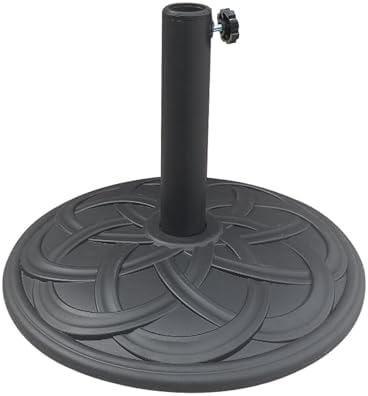 My Garden Parasol Base 9KG Black Cast Iron Effect Canopy Umbrella ...