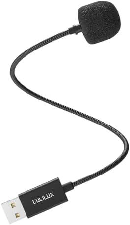 Amazon.com: Cubilux Mini Gooseneck USB Microphone for Computer, Mini ...