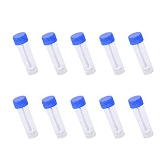 Stool Containers Sample Plastic Specimen Cup with Spoon Lid Urine Cups ...