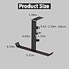 Amazon.com: Sotitime Black Purse Hook for Table, Desk Hook Under Desk ...