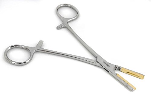 Amazon.com: Dermal Anchor Locking Forceps with Brass Tips - 5.5 Inch ...