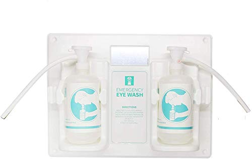 Cgoldenwall Plastic Wall Mounted Emergency Eyewash Station Portable Eye ...