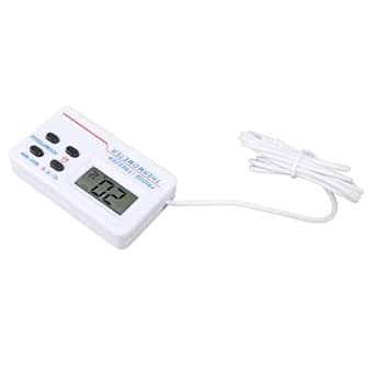 Amazon.com: Refrigerator Fridge Thermometer with Alarm Function ABS ...