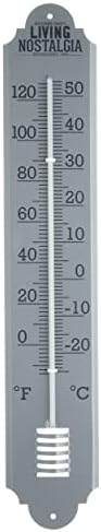 KitchenCraft Living Nostalgia Thermometer, Rustic Wall Mounted Outdoor ...