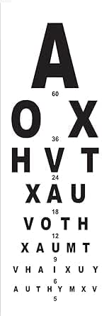 Care Vision Alphabetical Vision Test Snellen Chart | A Vision Test ...