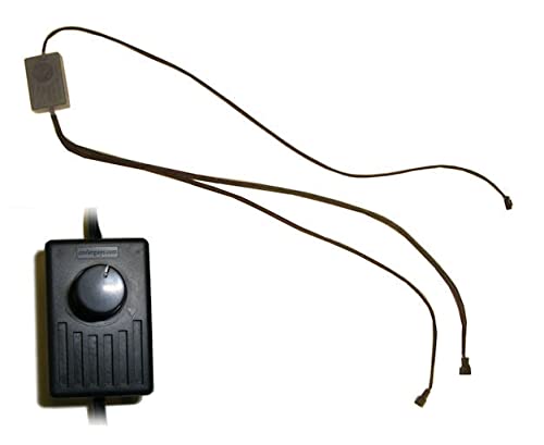 Amazon.com: 3-Pin Manual Fan Controller to Dual 3-Pin Connector for 12 ...