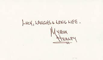 Amazon.com: Myron D. Healey - Autograph Quotation Signed : Office Products