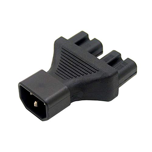 Amazon.com: IEC320 C14 Male to Double C15 Female Extension Power ...