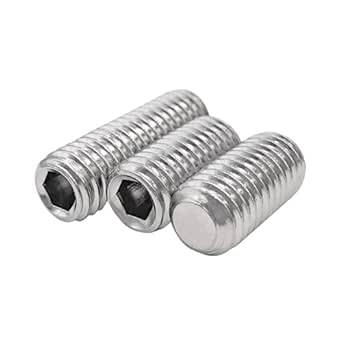 DIN 913 Hexagon Socket Set Screw Flat Point Allen Head M2 M2.5 M3 M4 M5 M6 M8 M10 M12 Grub Screw ...