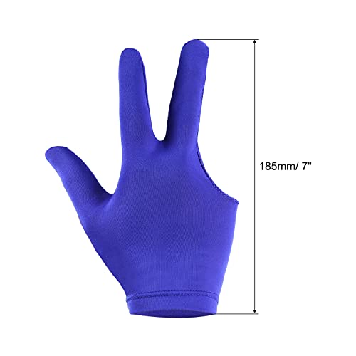 PATIKIL 3 Fingers Pool Gloves, 4 Packs Billiard Gloves Left & Right ...