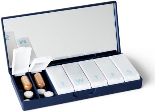 Amazon.com: PORT X POLISH Designer Weekly Pill Box Organizer (Single 1X ...