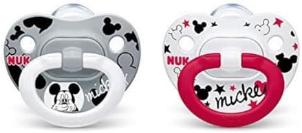 Amazon.com : NUK Disney Mickey Mouse Orthodontic Pacifiers, 0-6 Months ...