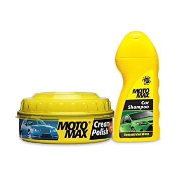 Motomax Mini Kit, Instant Shine for Car and Bike - Cream Polish 230gm ...