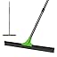 DALIPER Floor Squeegee with 60CM Heavy Duty Silicone Rubber Scraper Head and 152.4CM Long ...