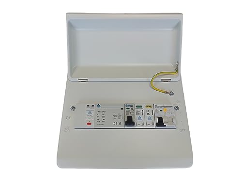 Fitted Consumer Unit IP40 2 Pole 40A Type A RCBO + PEN fault Detection ...