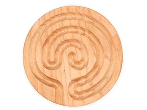 Amazon.com: Pocket Labyrinth, Wooden Finger Labyrinth, Finger Labyrinth ...