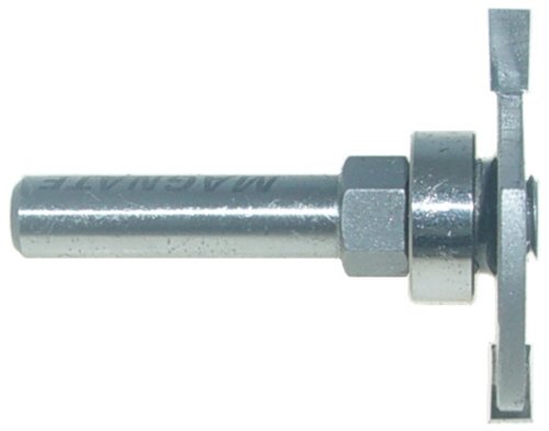 Magnate 1142 Slot Cutter Router Bit, with Top Bearing - 1/8" Cutting ...