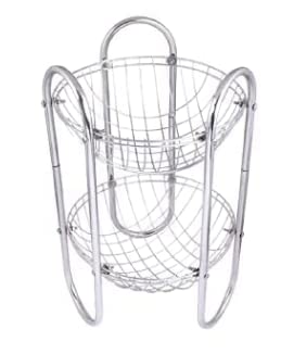 S.A. Enterprises Stainless Steel Fruits & Vegetables Stand for Kitchen ...