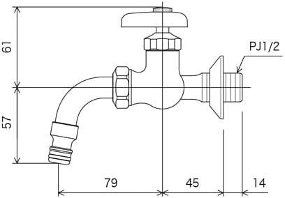 けておりま (送料無料) KVK K112SPJ 屋外ホース接続ノズル付二口水栓(代引き不可) 住設と電材の洛電マート PayPayモール店 - 通販 - PayPayモール します