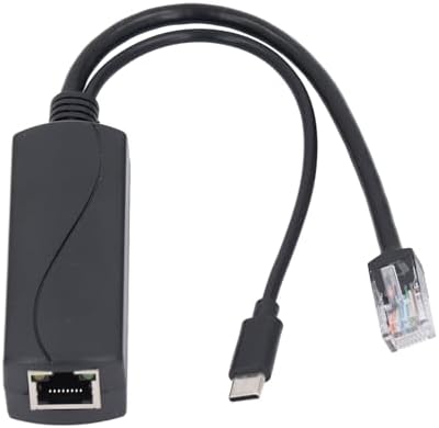 IEEE 802.3af PoE Splitter, Compliant PoE to USB C Adapter, 1000Mbps ...