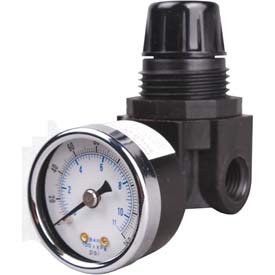 Arrow Pneumatics R162G Miniature Air Regulator 1/4" NPT, 25 SCFM, Gauge ...