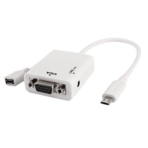 ELECTROPRIME MHL 11Pin Micro USB Male to VGA Female 3. 5mm Converter ...