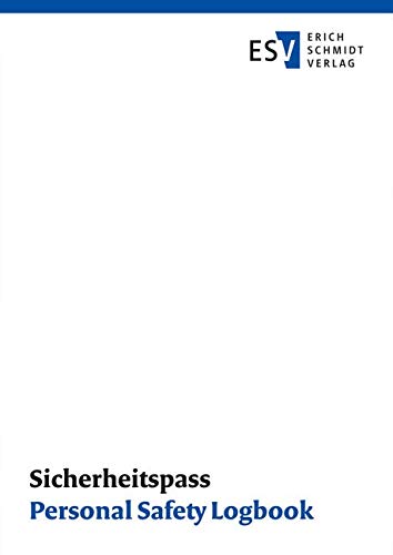 Sicherheitspass: Personal Safety Logbook : Larisch, Michael: Amazon.co ...