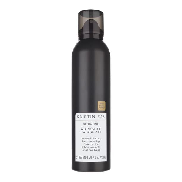 Amazon.com : Kristin Ess Hair Ultra Fine Workable Hairspray with Heat ...