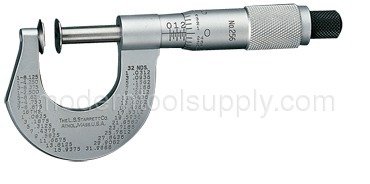 0 - 1'' Measuring Range - .001 Grad. - Ratchet Thimble - High Speed ...