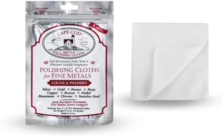 Amazon.com: Cape Cod Polishing Cloths for Fine Metals | Jewelry Cleaner ...