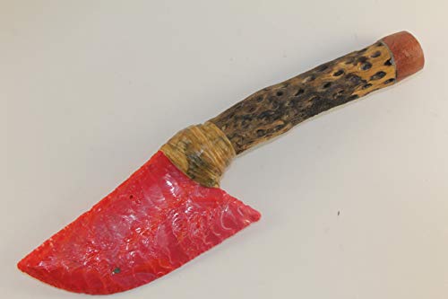 Amazon.com: Sunkist Orange Slag Glass Man Made Flint Knapped Pressure ...