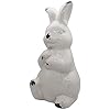 Amazon.com: Ceramic White Bunny Rabbit Statue Figurine Easter Spring ...