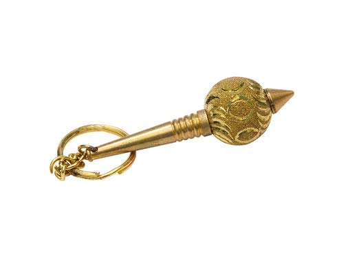Buy odishabazaar Brass Made Hanuman Ji Gada Key Ring (Standard, Golden ...