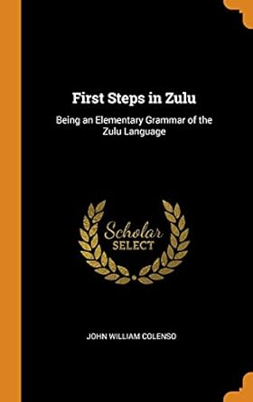 Buy First Steps in Zulu: Being an Elementary Grammar of the Zulu ...