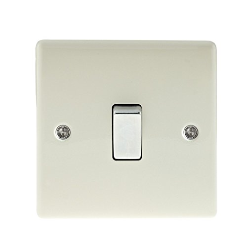 BG Electrical 1-Gang 2-Way ncr12 Metal Cream Light Switch: Amazon.co.uk ...