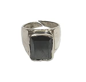 Buy Jewelswonder 8 to 9 crt Sulemani Hakik Ring Original Natural Black ...