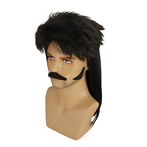 80s Wig for Men on FVCENT Mullet Wigs Vokuhila Wigs for Men With ...