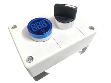 2 Way Control Box with Blue Voltmeter & Selector Switch 2 Position ...