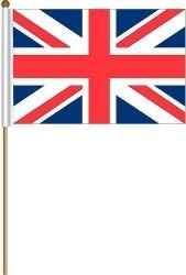 Amazon.com : QQSD United Kingdom UK British Small Flag Union Jack Stick ...