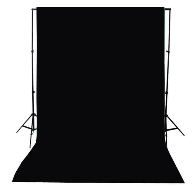 PICPRO Black Backdrop Photography Stand Kit Background Support System ...